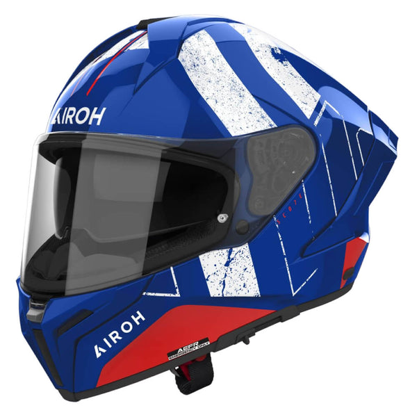 Airoh Matryx Helmet Scope Blue / Red Gloss | Honda Direct